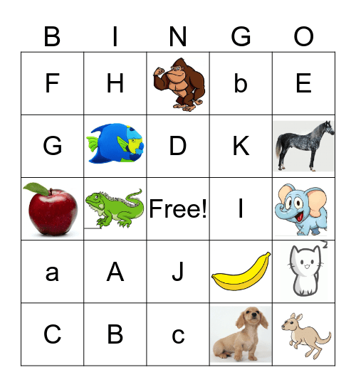 Alphabet Bingo Card