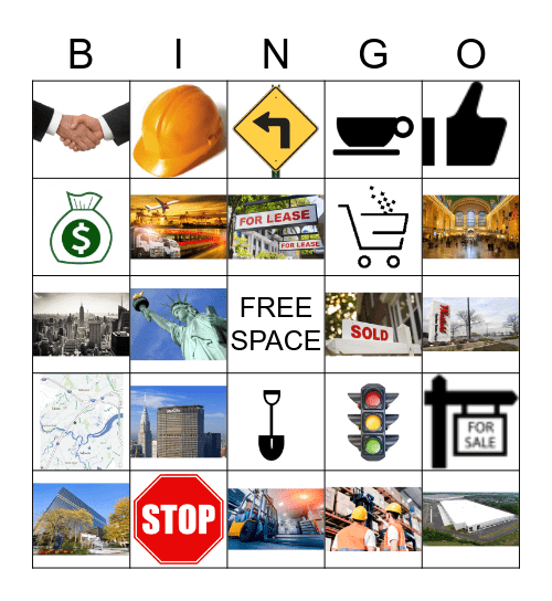 REAL ESTATE BINGO Card