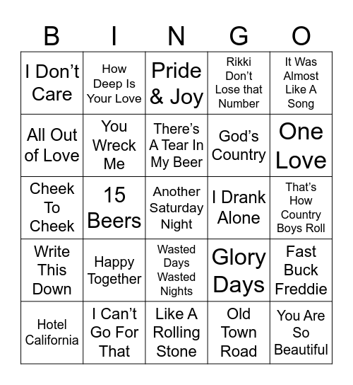 Bingo 62 Bingo Card