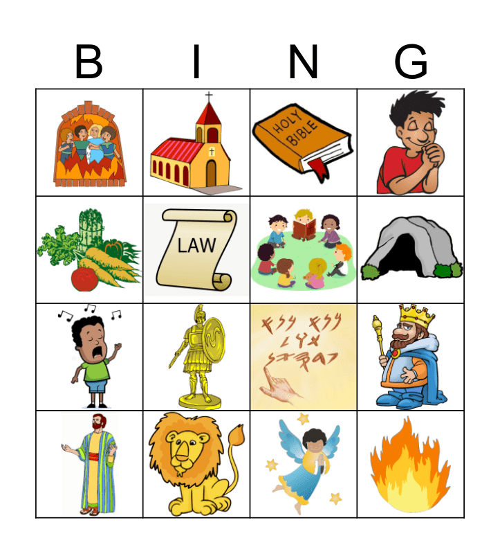 Bible Character Bingo: Daniel Bingo Card