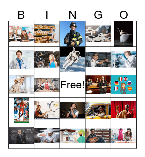 Jobs and Occupations_ Bingo Card