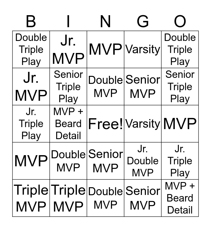 Sport Clips Bingo! Bingo Card