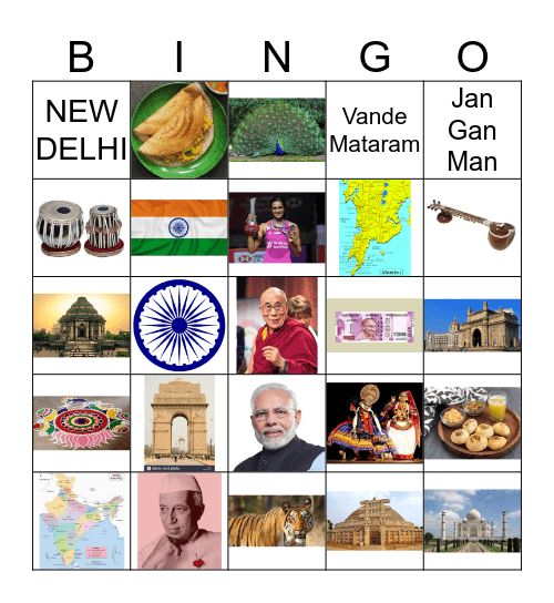 Lets know about INDIA Bingo Card