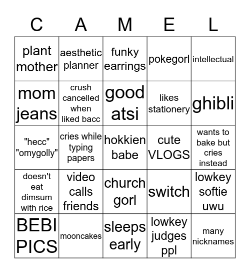 JOY Bingo Card