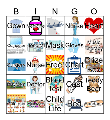 Hospital Bingo Cards on Bingo Baker