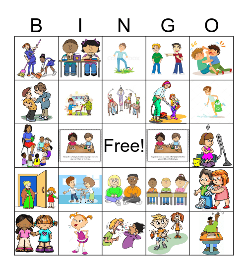 Respect Bingo Card