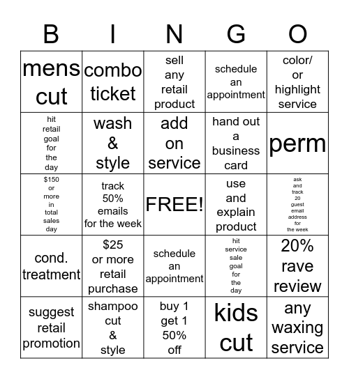 LUCKY BINGO Card LUCKY BINGO Card