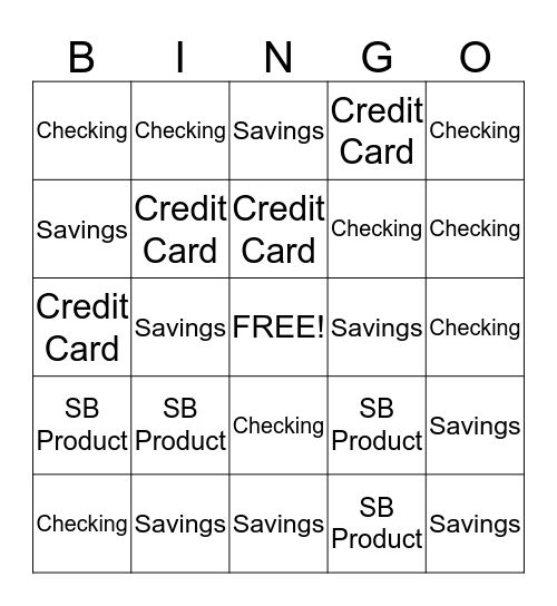 Capital One Bingo Card