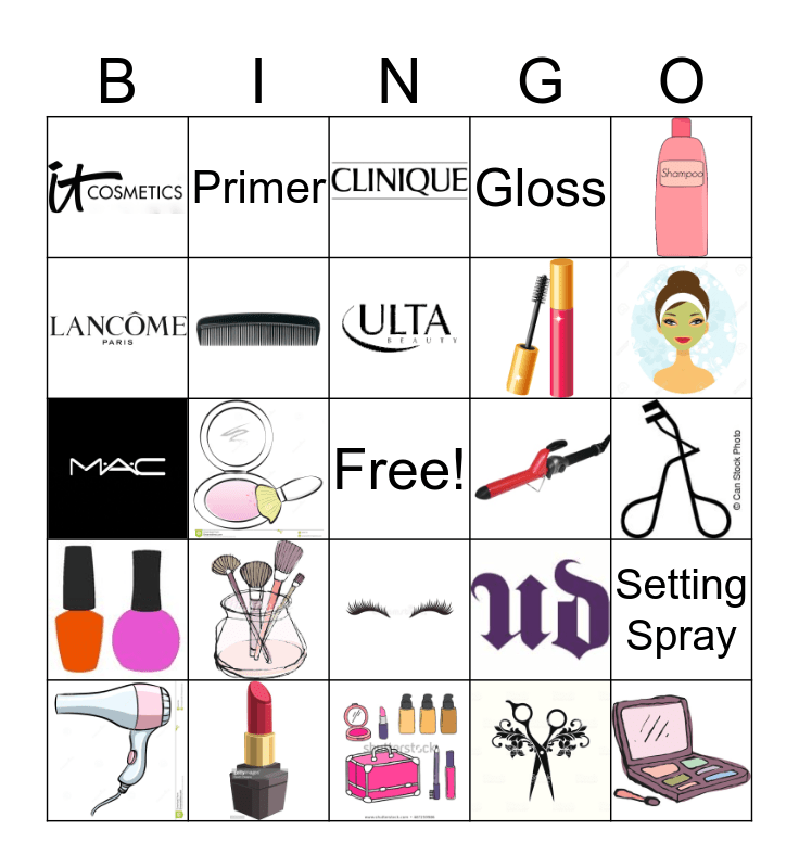 Ulta Beauty Bingo Card