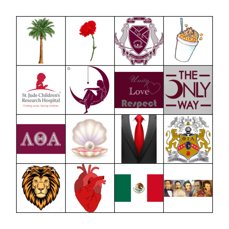 LTA & PHIOTA BINGO Card