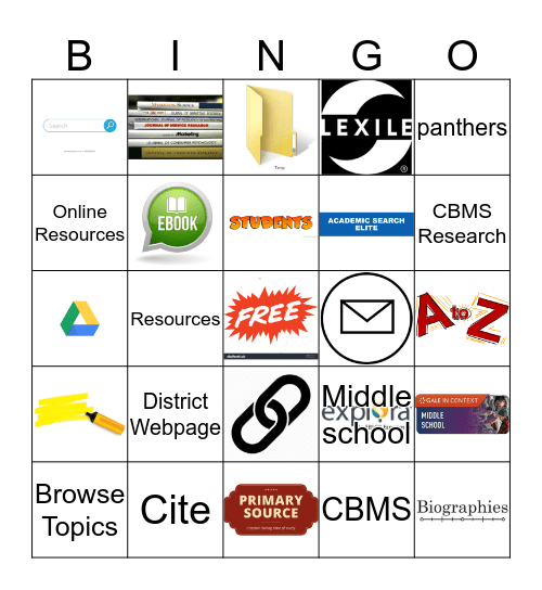 Databases Bingo Card