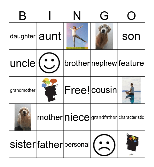 Identity Bingo Card