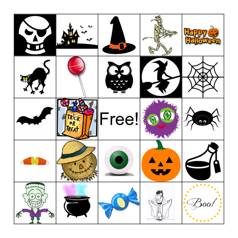 Spooky Bingo Card