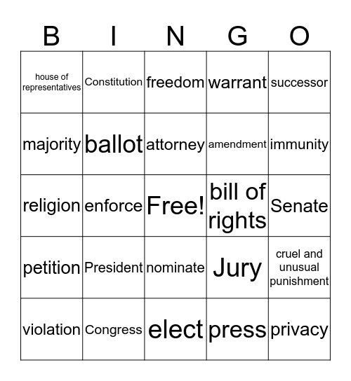 Winner Bingo Card