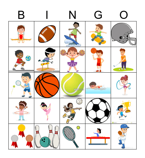 Sports Bingo Card