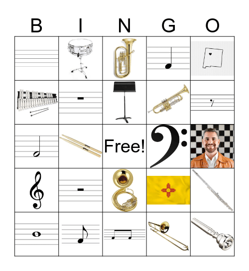 Band Bingo Card