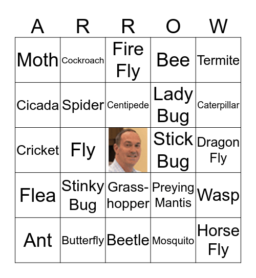 ARROW BUG BINGO Card