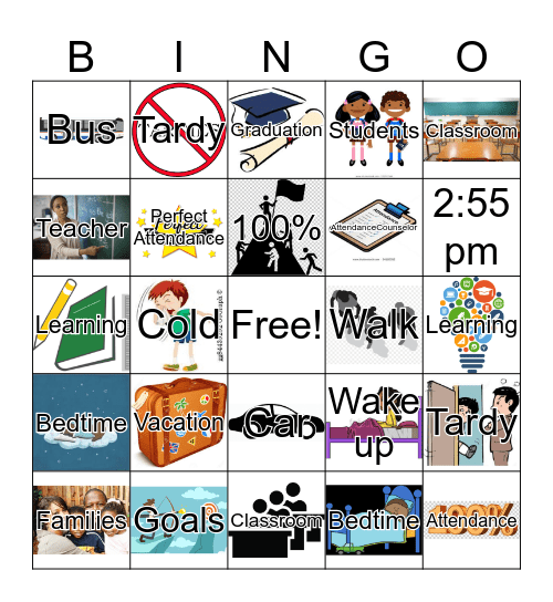 Attendance Bingo Card