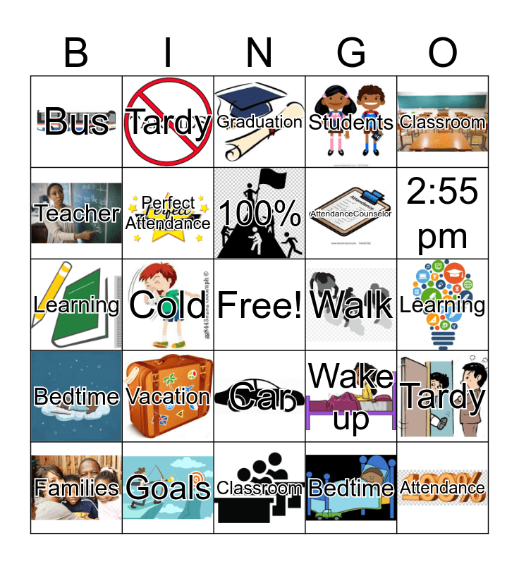 Attendance Bingo Card