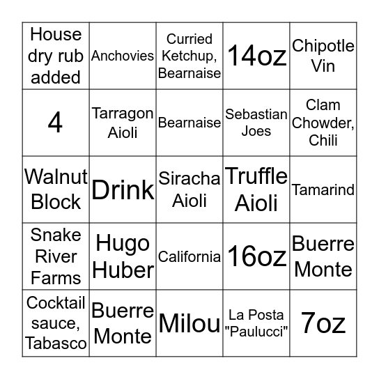Bingo Bango Bongo Bingo Card Bingo Bango Bongo Bingo Card