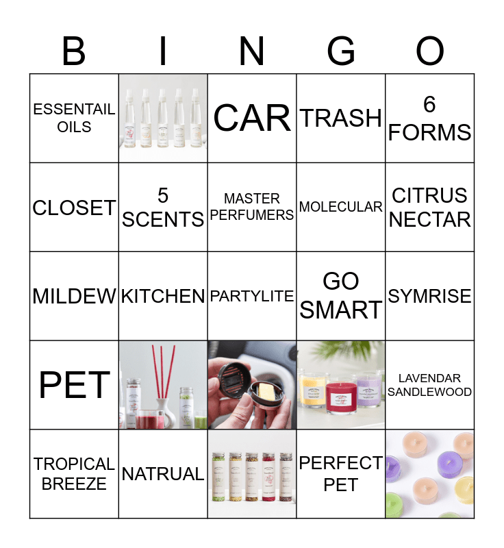 FRESH HOME by PartyLite Bingo Card