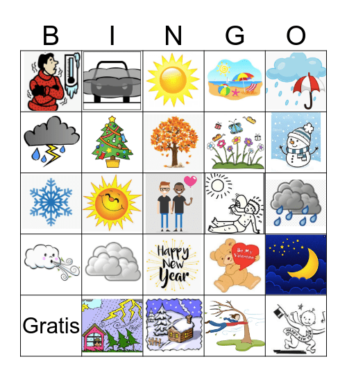 El Tiempo Bingo Card