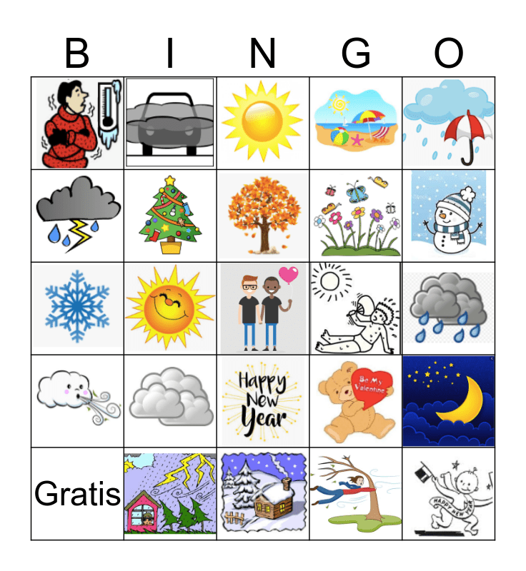 El Tiempo Bingo Card