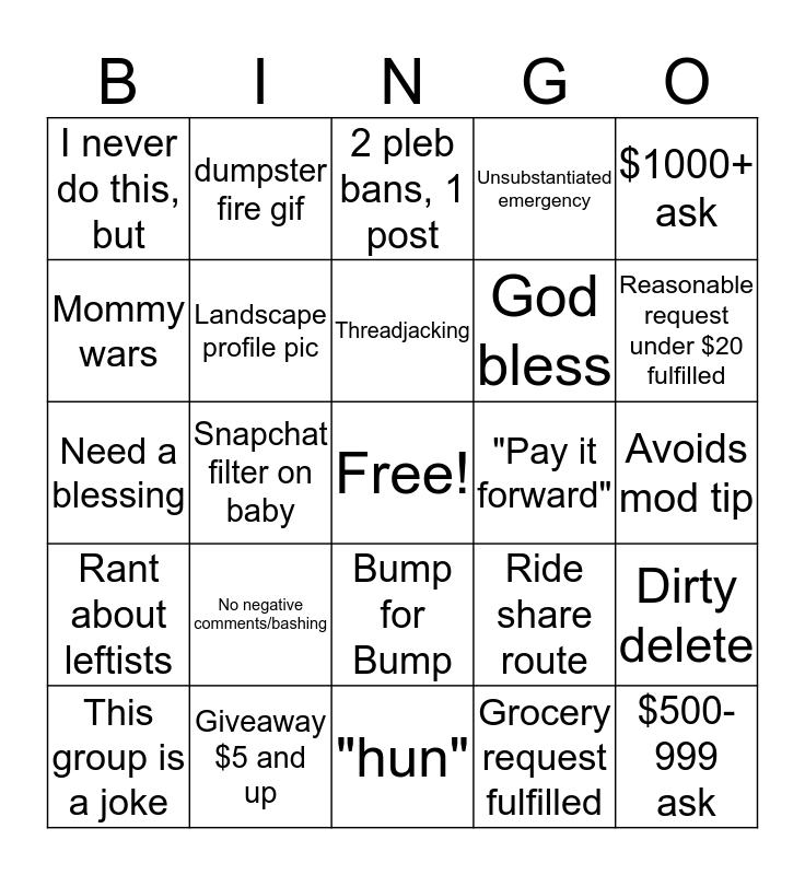 Maine Bonko Bingo Card