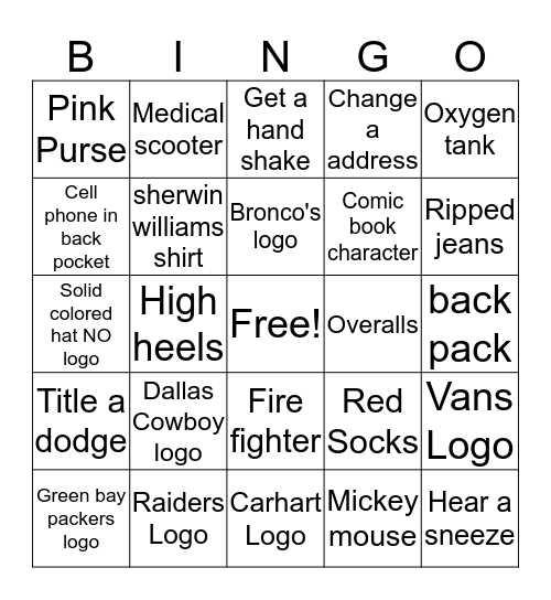 Blackout 3 Bingo Card