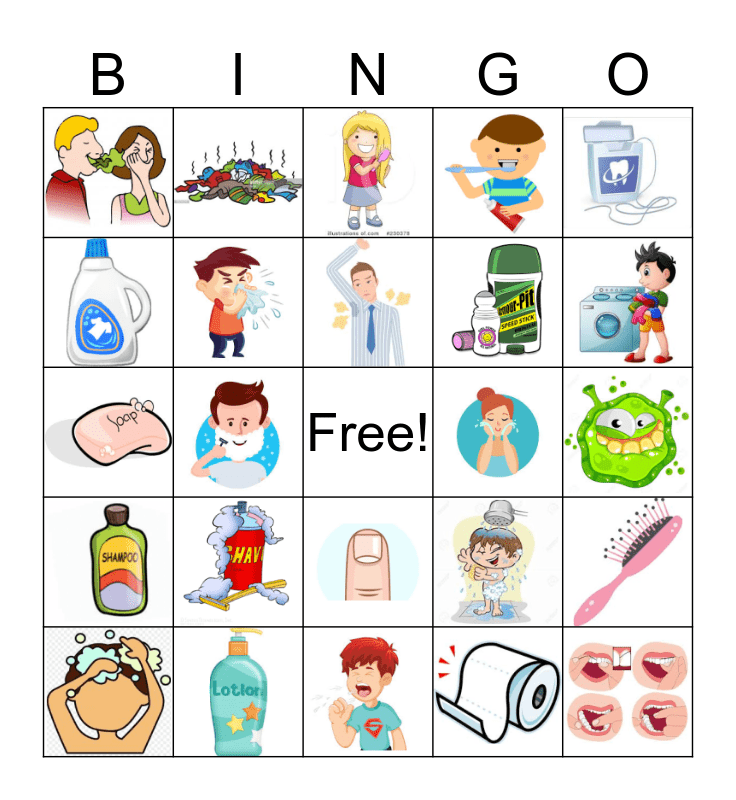 Hygiene BINGO Card