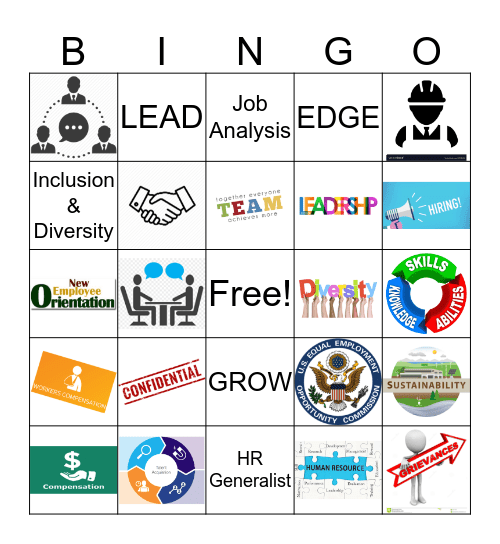 Human Resource Bingo Card