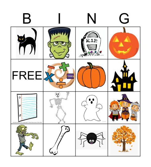 ASL Halloween Bingo! Bingo Card