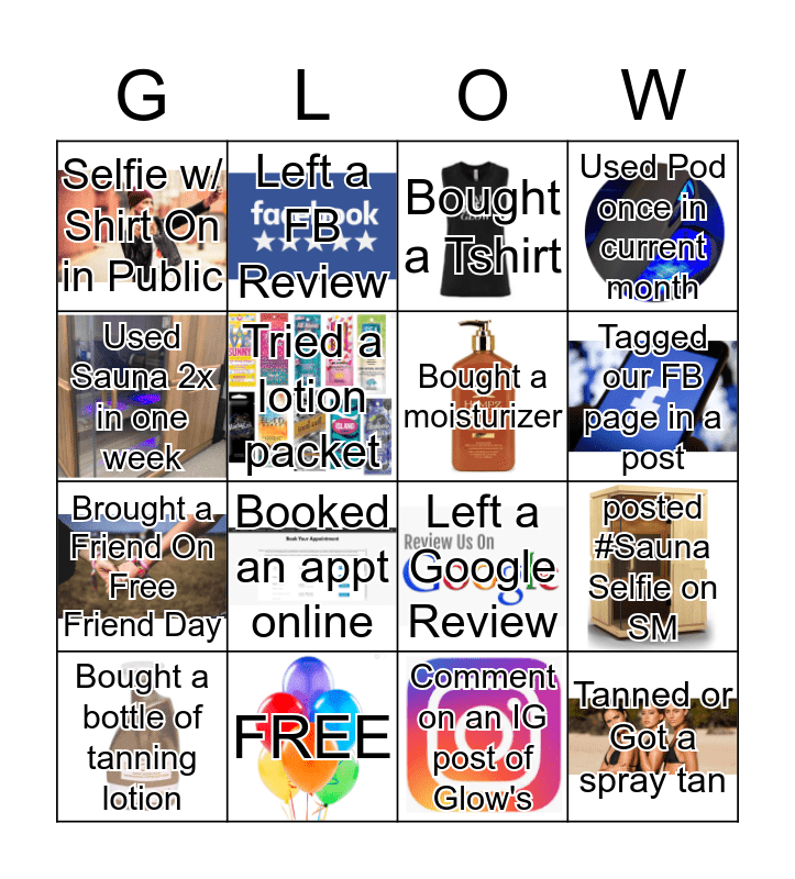 November Bing-Glow Bingo Card