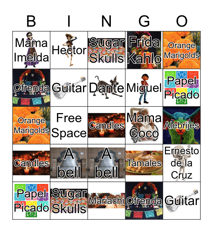 Coco Bingo Card