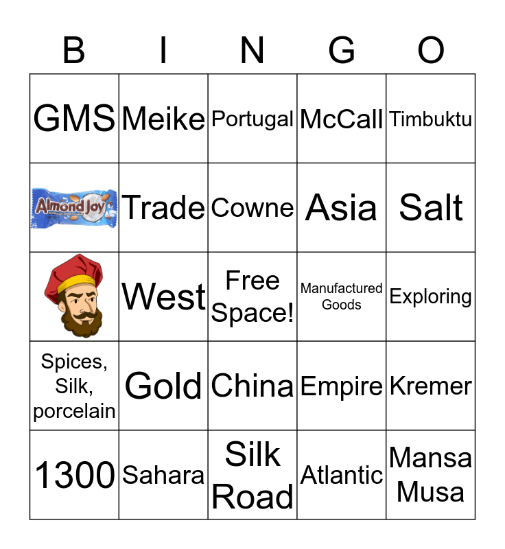 Ghana Mali Songhai Bingo Card