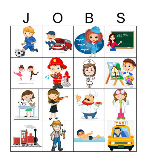 JOBS Bingo Card