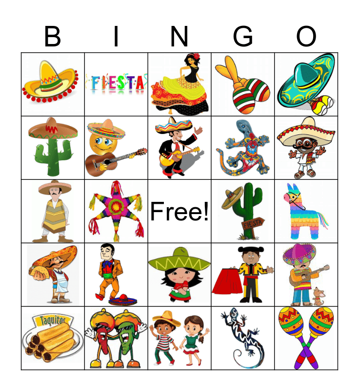 FIESTA Bingo Card