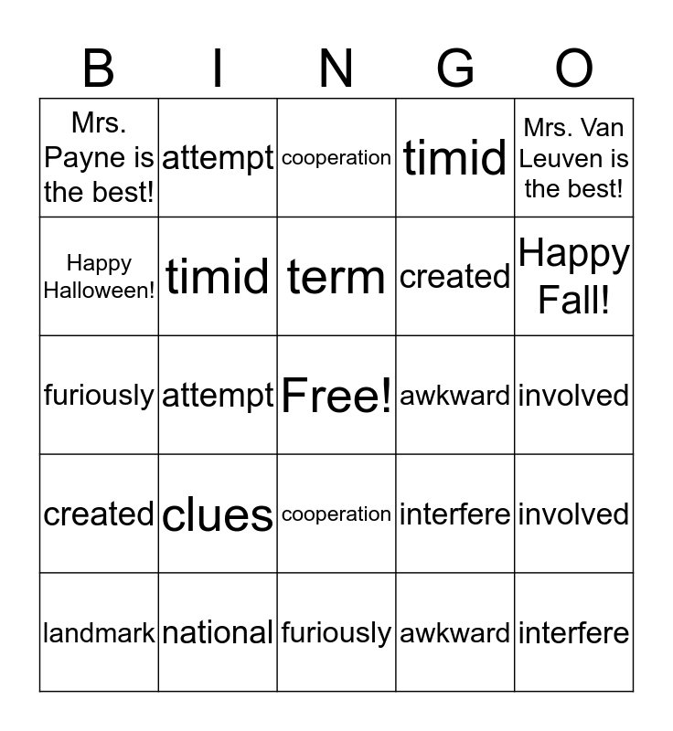 3rd Grade Wonders Unit 2 Week 1 Bingo Card