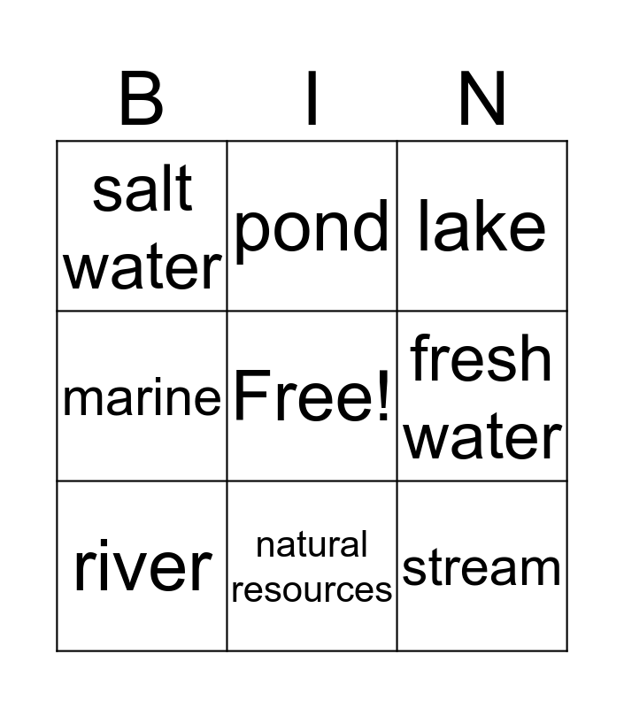 OUR AWESOME WORDS Bingo Card OUR AWESOME WORDS Bingo Card