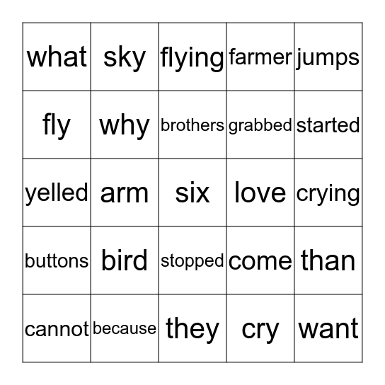 28RM E&G Bingo Card