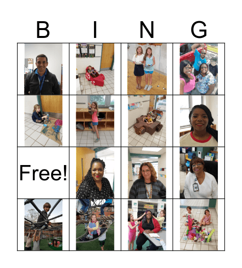 After-School Bingo Card