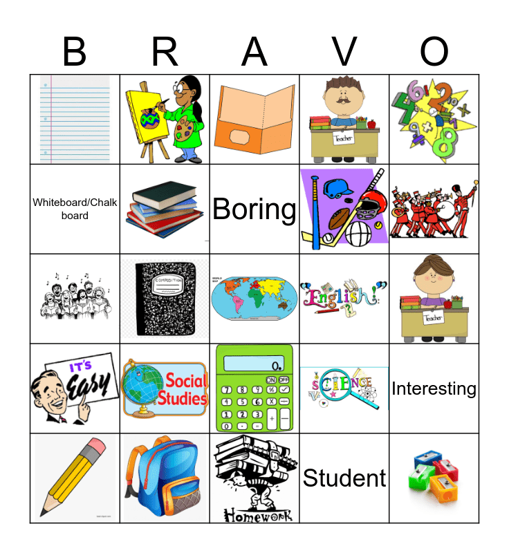 La Clase BRAVO Bingo Card