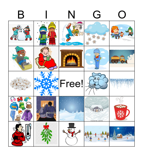 Walking in a Winter Wonderland Bingo Card