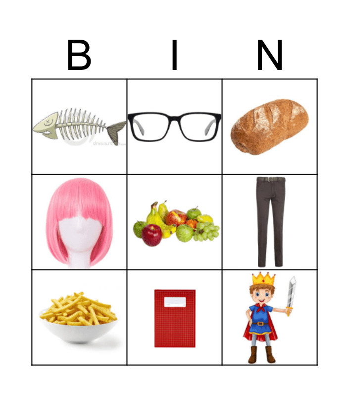 R in een cluster Bingo Card