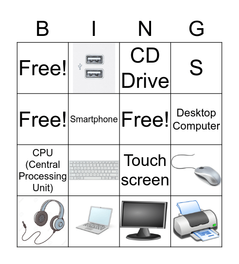 Computer Bingo Card
