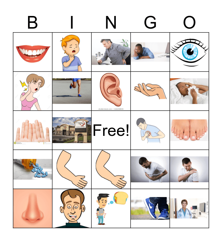 Play Body & Health Bingo Online | BingoBaker