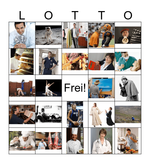 Berufe Bingo Card