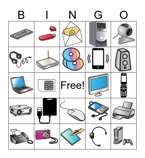 Technology Bingo Card