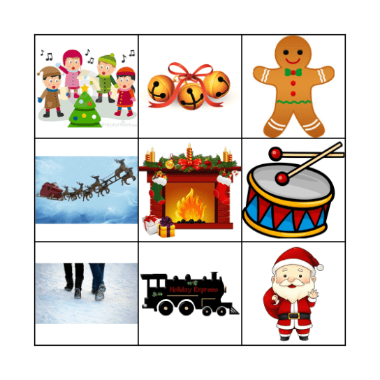 Holiday Sound BINGO Card