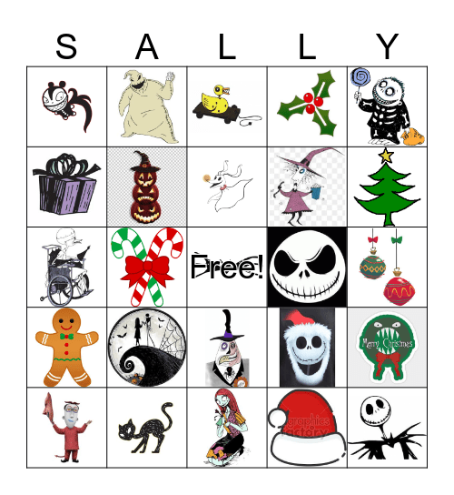 JACK & SALLY BINGO Bingo Card